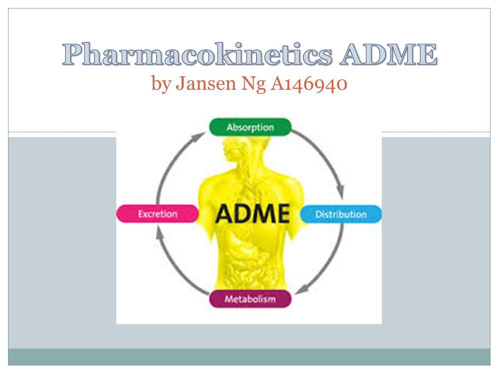 Pharmacokinetics ADME by Jansen Ng Kar Weng - Flipsnack