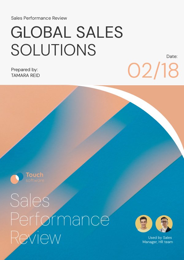 Sales Performance Review template by Flipsnack templates - Flipsnack
