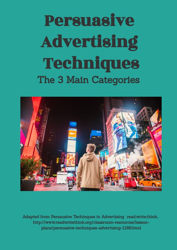 Persuasive Advertising Techniques by Nicole Mc Carthy - Flipsnack