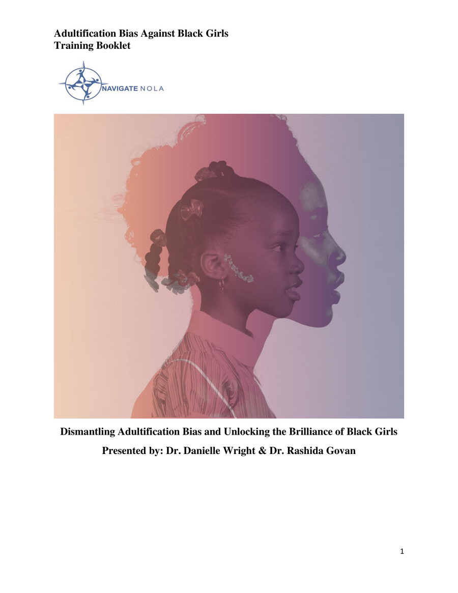 Adultification Bias Training Booklet By Danielle Wright Flipsnack