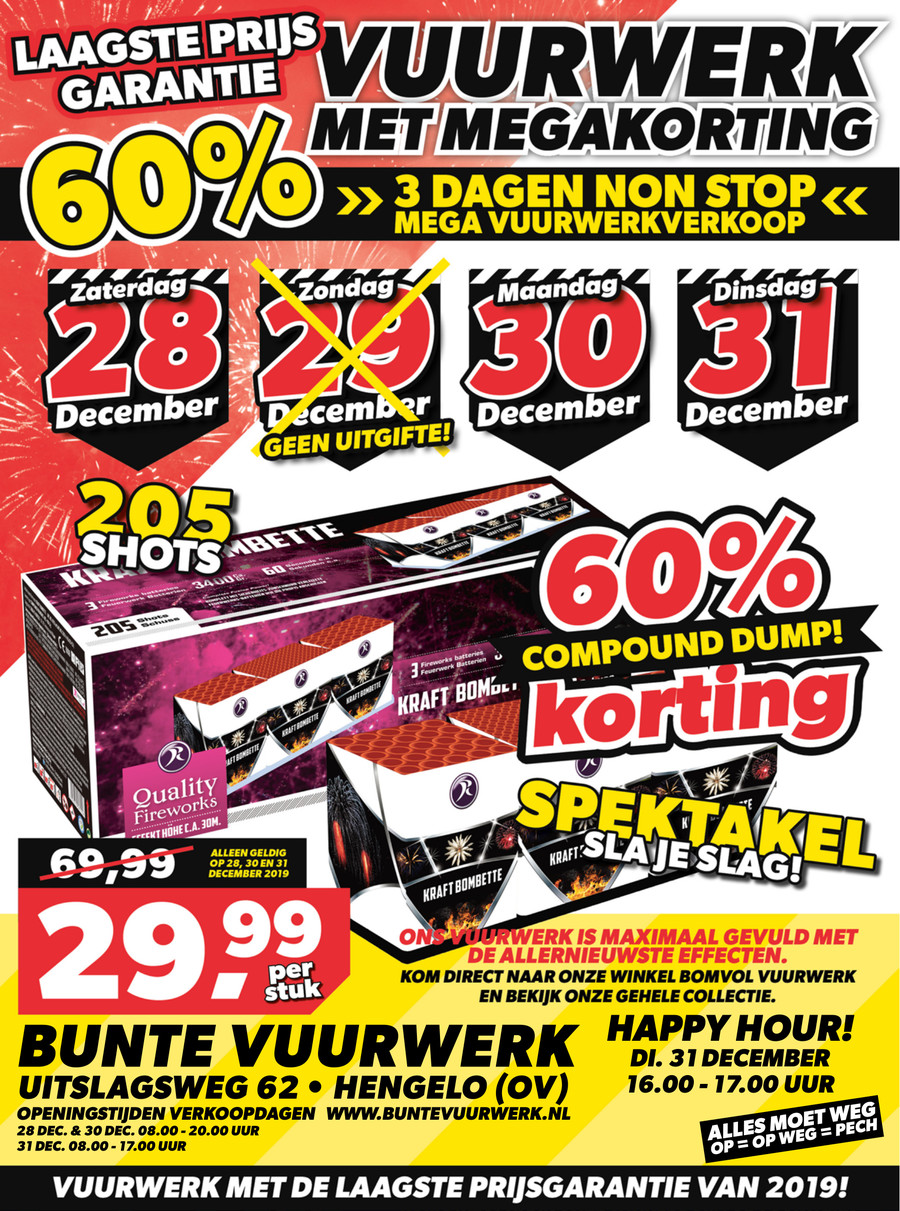 Bunte Vuurwerk Actie Krant by Coen - Flipsnack