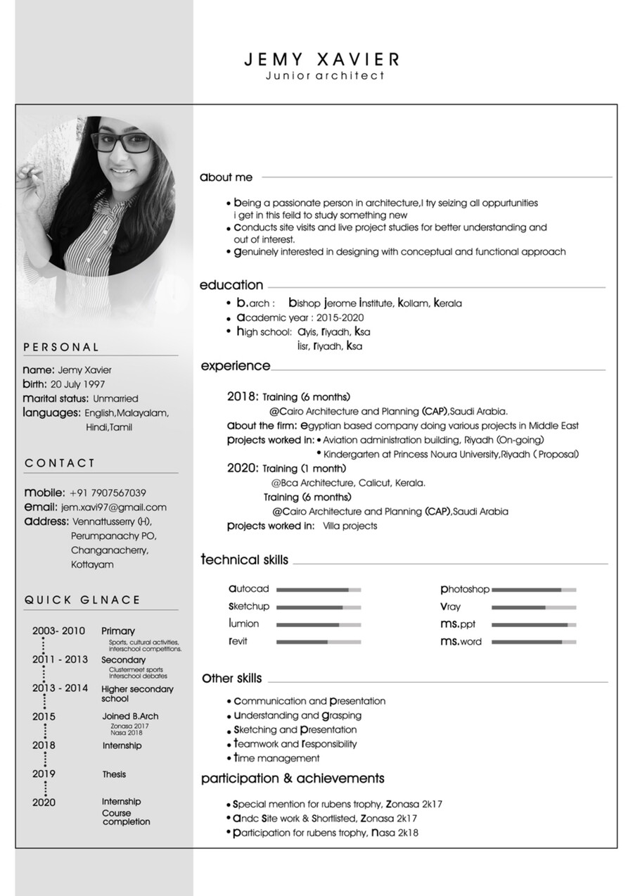 Jemy_Junior Architect_Resume by jemy xavier - Flipsnack