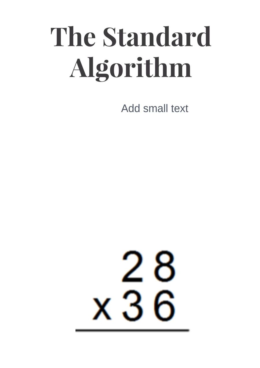 The Standard Algorithm by David Stanard - Flipsnack
