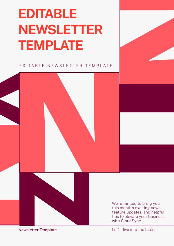 Editable newsletter template by Flipsnack templates - Flipsnack