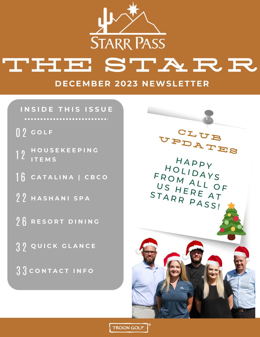 The Club at Starr Pass December Newsletter by The Club at... - Flipsnack