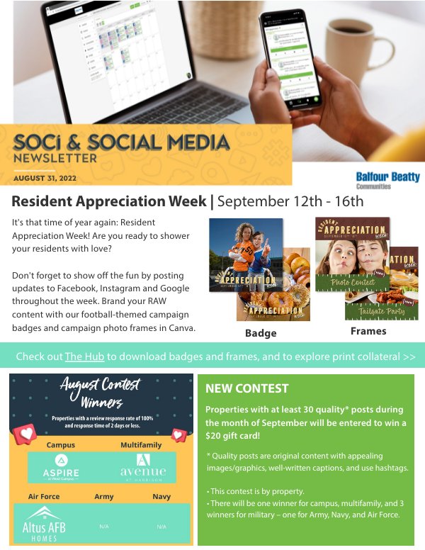 SOCi & Social Media Newsletter - 9/7/22 by Balfour... - Flipsnack
