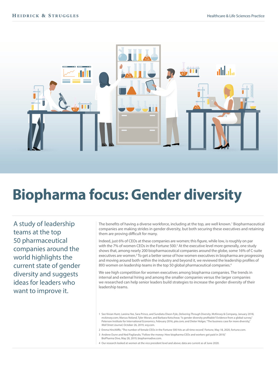 Biopharma focus: Gender diversity by FDF6D86EFB5 - Flipsnack