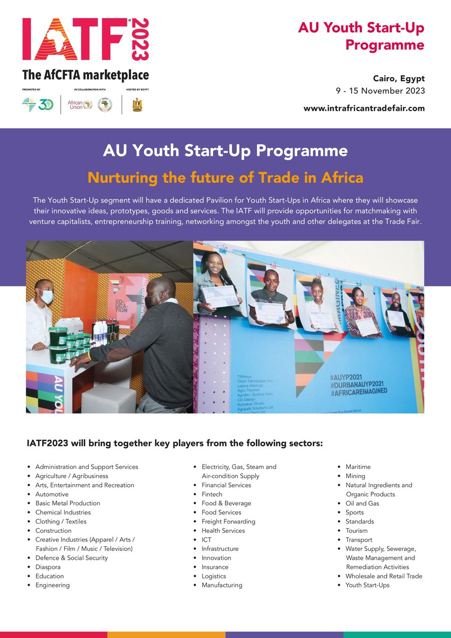 IATF2023 Factsheet AU Youth Start-up by African Export-Import Bank