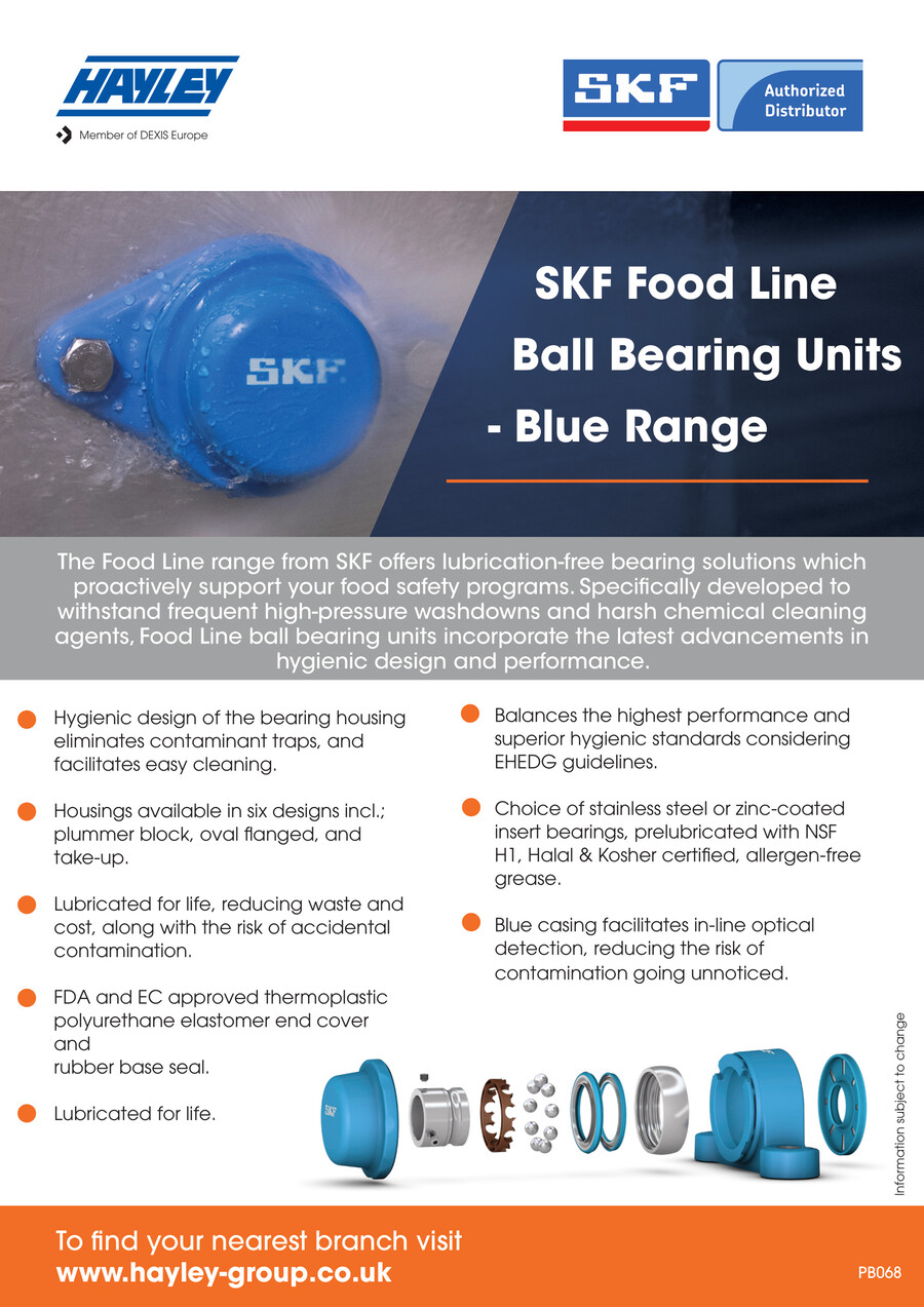 PB068 SKF Food Line Range Product Bulletin by Hayley Group - Flipsnack